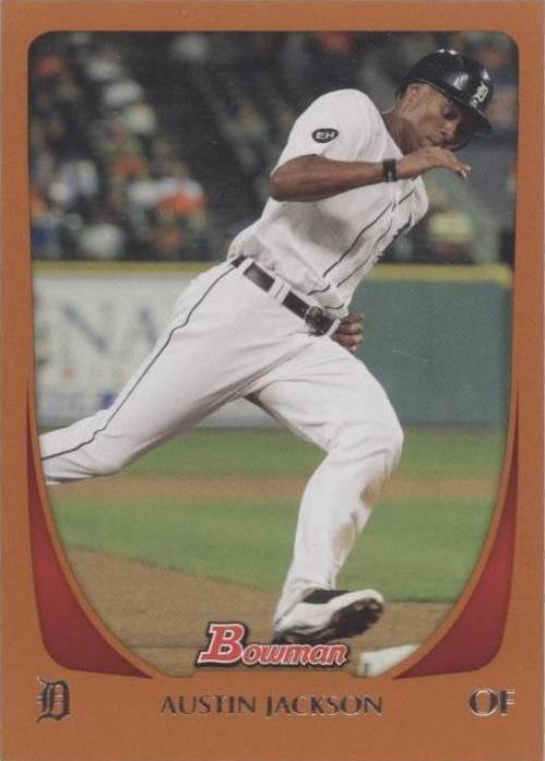 2011 Bowman - Austin Jackson #108 Orange /250 for sale online | eBay