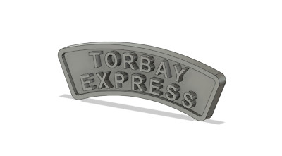 3D Printed Train headboard 00 gauge 4mm scale - Torbay Express | eBay UK