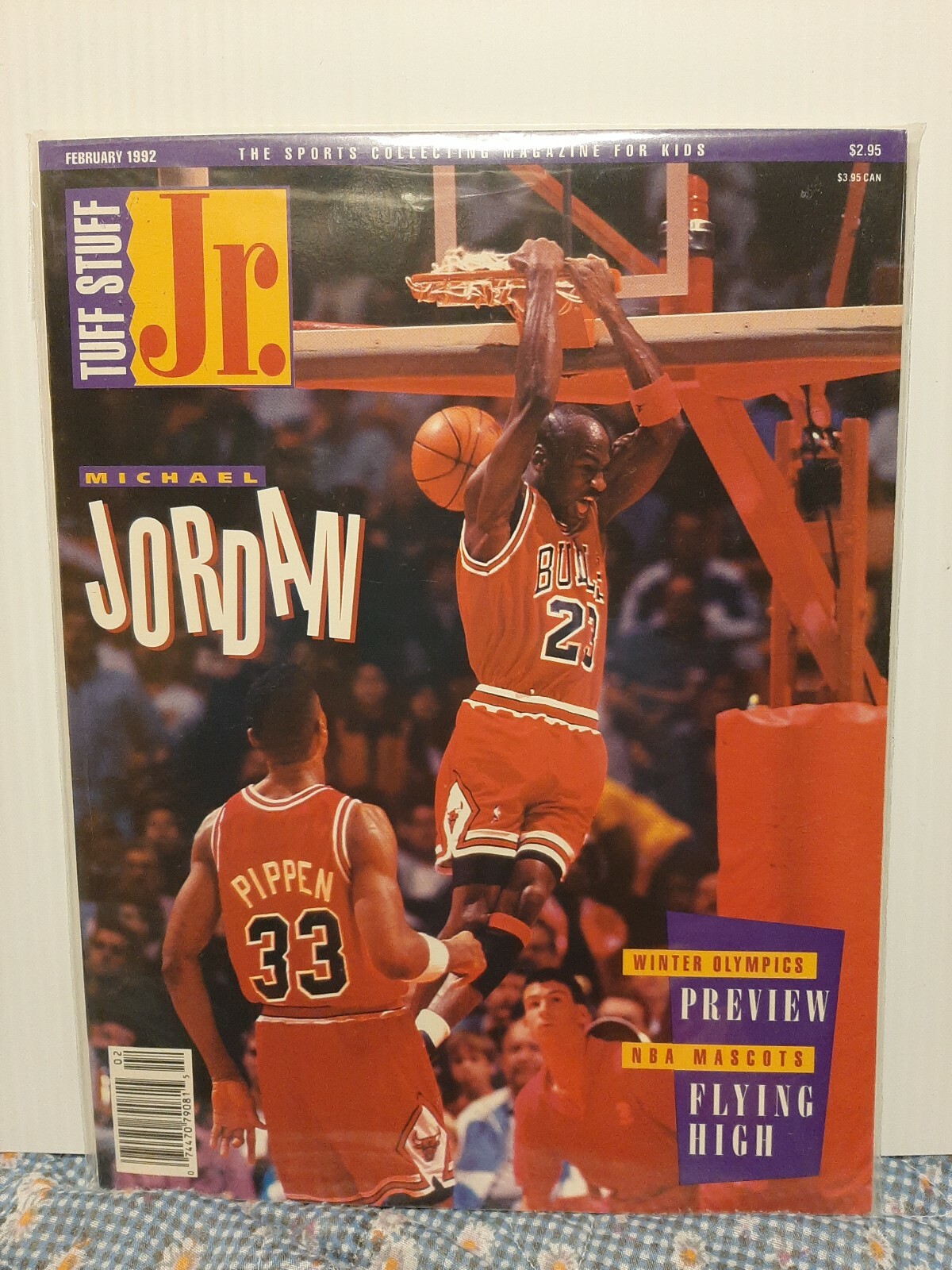 MICHAEL JORDAN ~ 1992 Tuff Stuff Jr. Magazine SCOTTIE PIPPEN BULLS | eBay