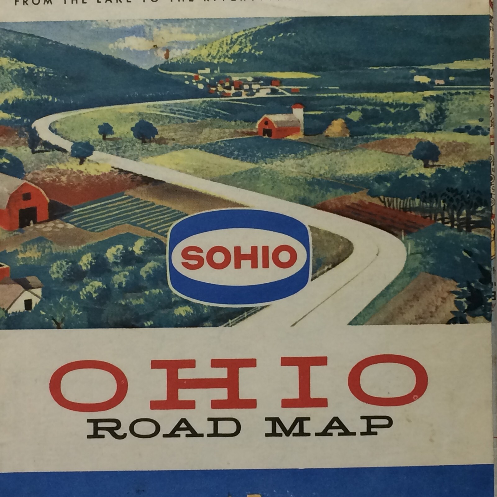 Vintage Ohio Road Map Sohio 1960's | eBay