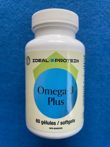 Ideal Protein Natura Omega-3 Plus - 1 Bottle/60 Softgels - EXP 1/2027 ...