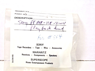 SONY PP138-4204 Playback Head. | eBay