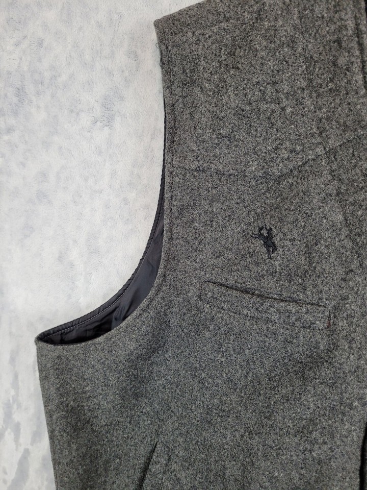 Wyoming Trader's Wool Vest Men sz 3XL Gray Western Montana Ranching ...