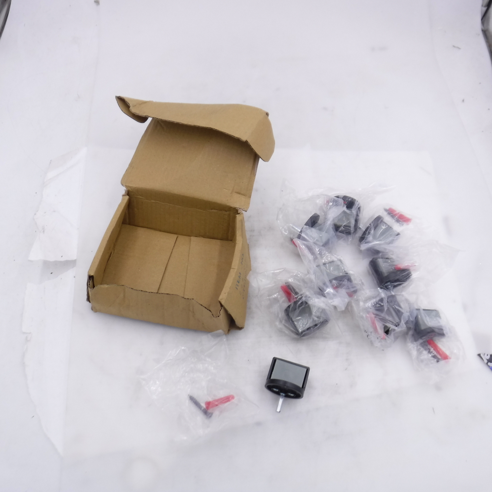 9 Pack Black 1" Rectangle Door Stop 209-C19 | eBay