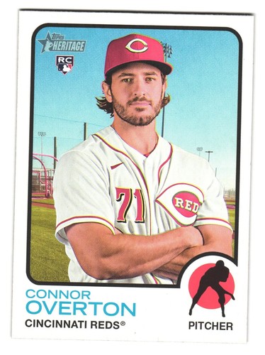 2022 Topps Heritage #524 Connor Overton Rookie RC Cincinnati Reds | eBay