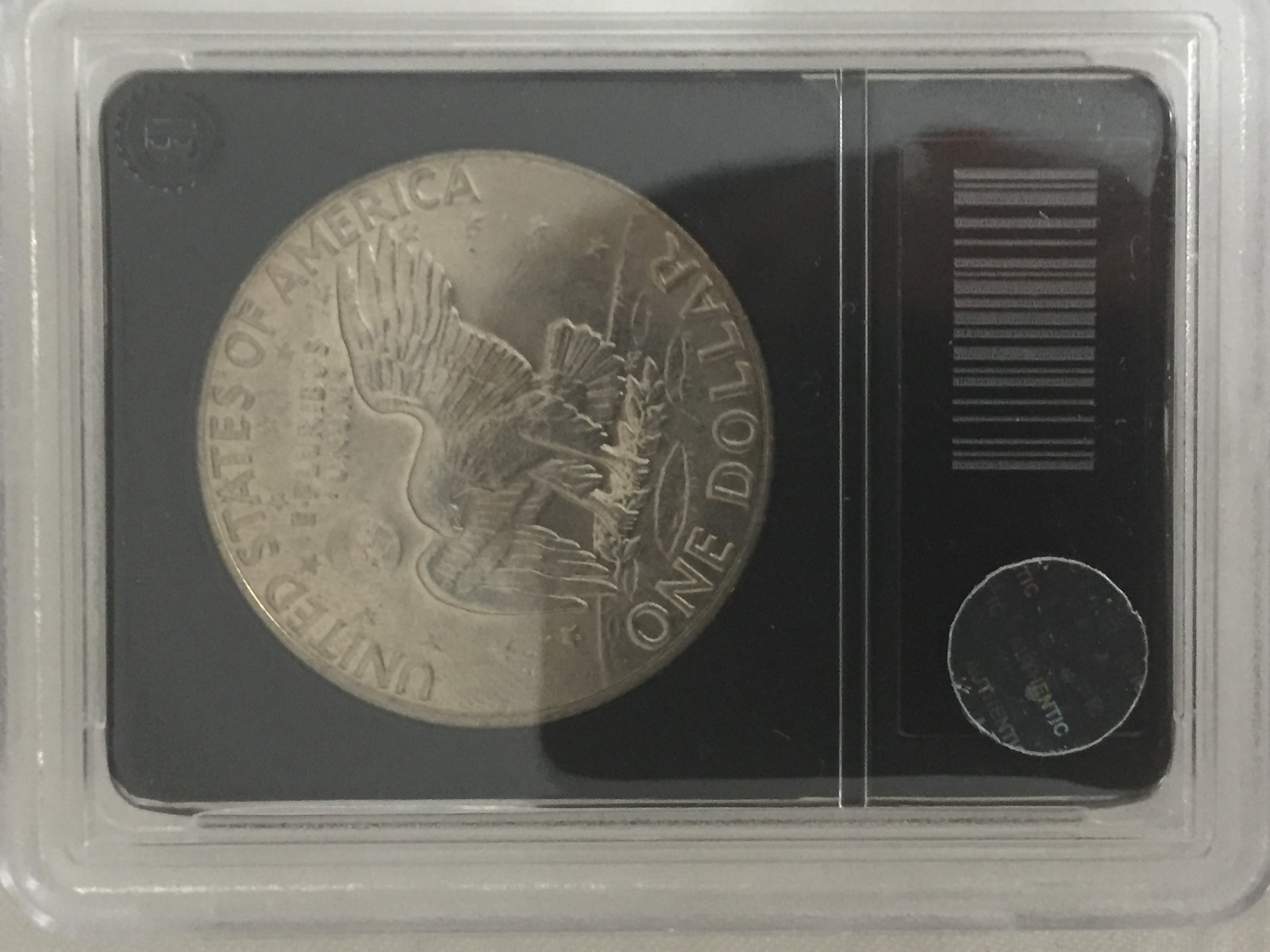 RARE-1972 Eisenhower Silver Dollar-Authenticated and Brilliant ...