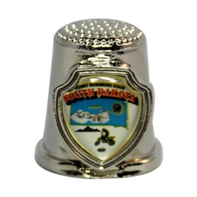 State Metal Thimble South Dakota - SD souvenir/collectible/rare | eBay
