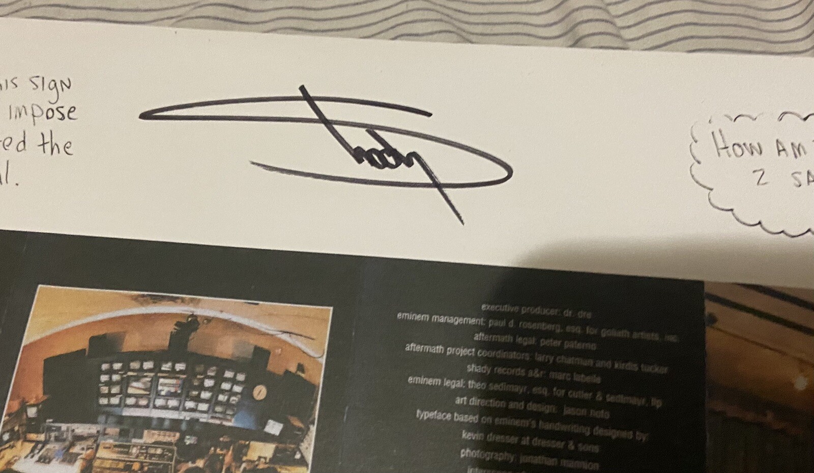 Eminem HAND SIGNED Eminem Show 18x24 Poster Authentic | eBay