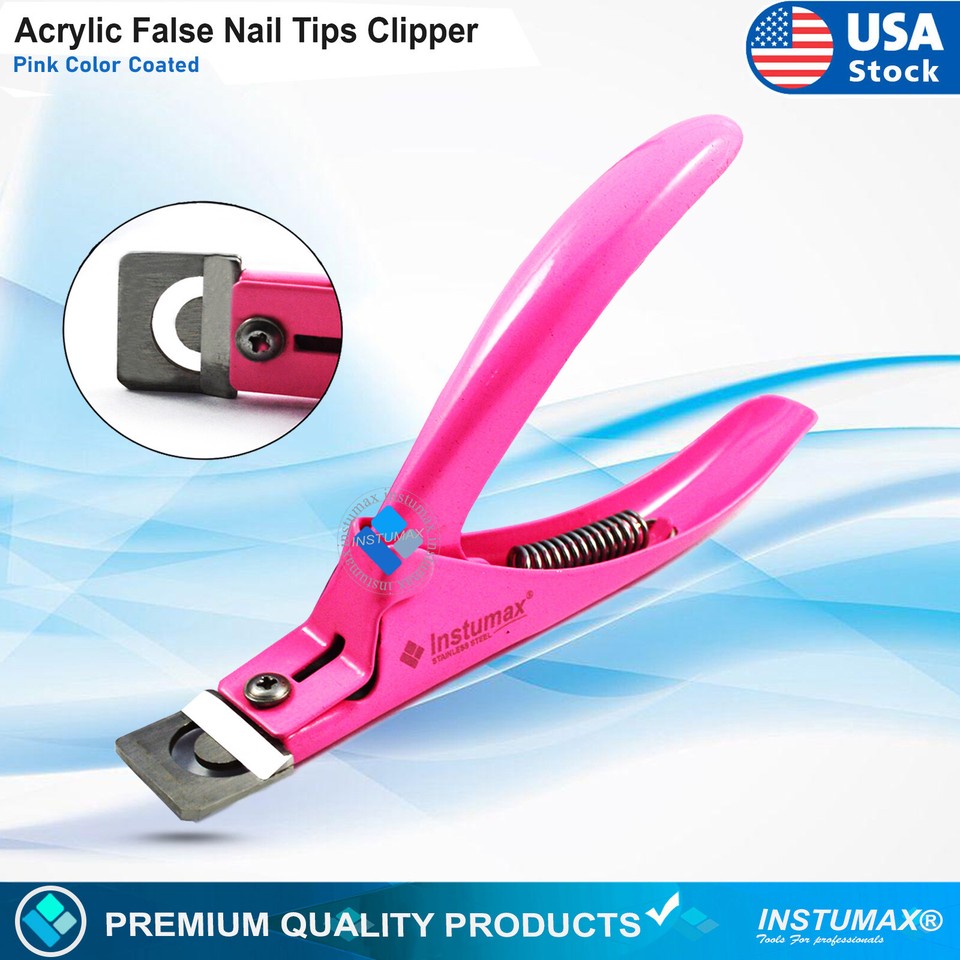 Manicure Pedicure Kit Tools Acrylic False Nail Tip Nail Cutter Eyebrow ...