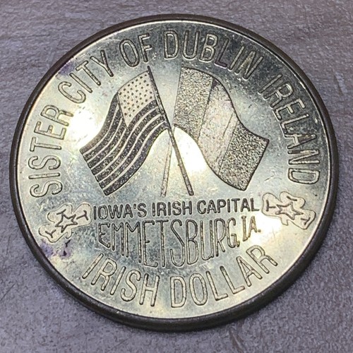 1996 Emmetsburg Iowa Irish Dollar St Patrick’s Day Token O121 | eBay