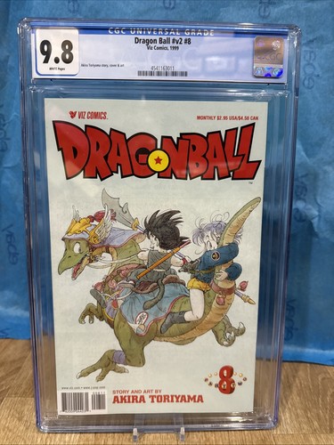 VIZ Comics Dragon Ball V2 #8 Akira Toriyama CGC 9.8 White Pgs 1st Print 1999 | eBay