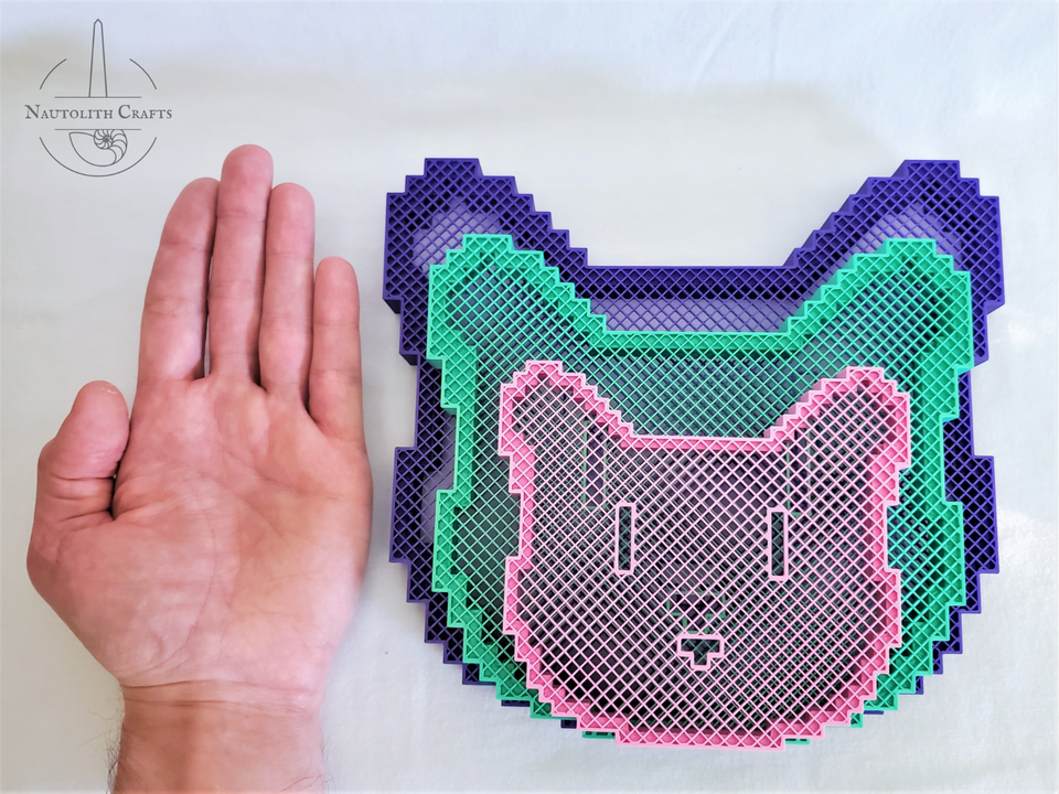 Pixel Cat Enamel Pin and Earring Display Board - Tabletop Stand or Wall ...