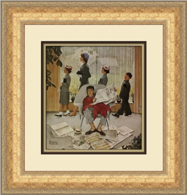 Norman Rockwell Easter Morning Custom Framed Print | eBay