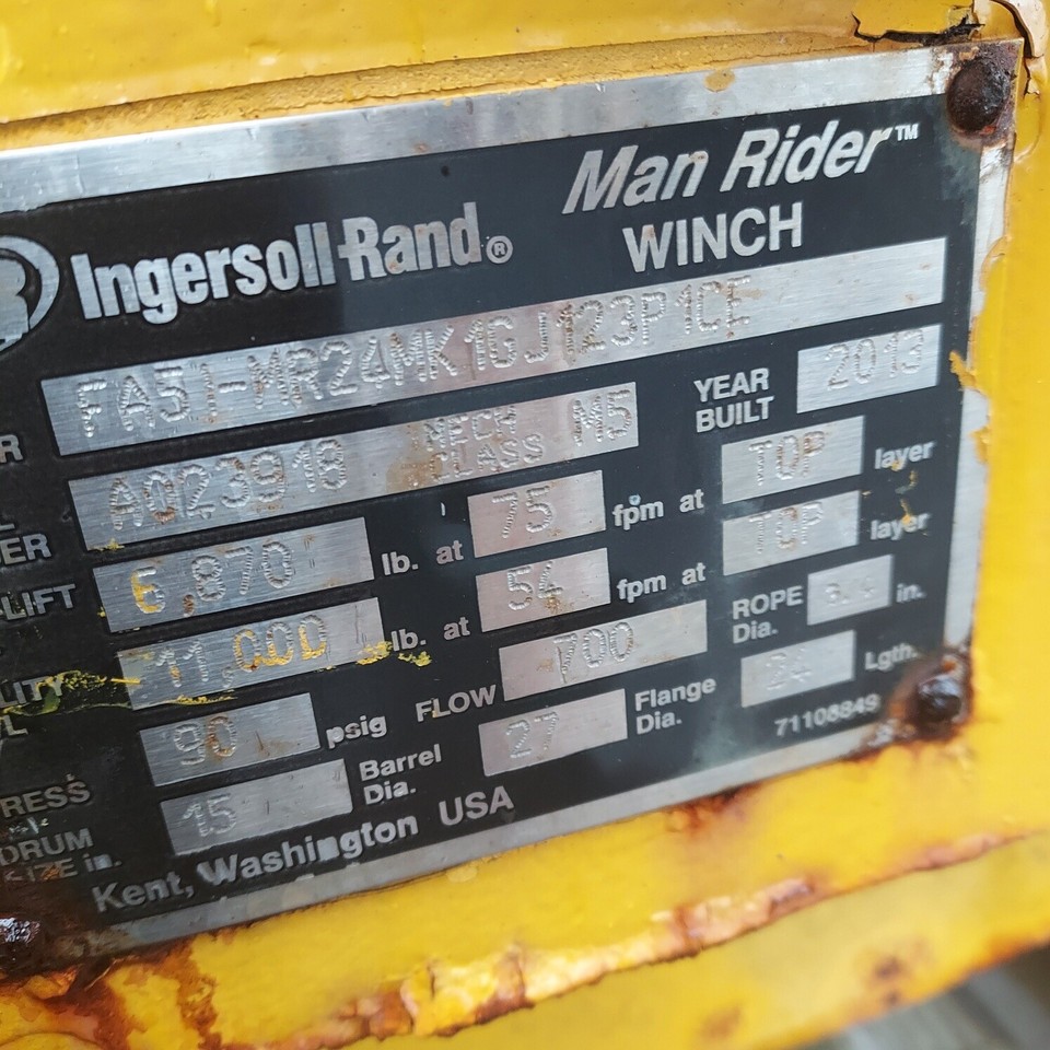 Ingersoll Rand FA5 I Man Rider Air Tugger Winch 10,000 lb | eBay