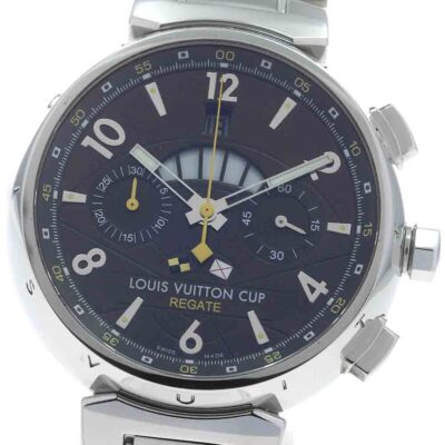 LOUIS VUITTON Tambour Louis Vuitton Cup Regate Q1021 AT Men's Watch ...