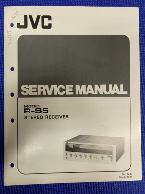 JVC R-S5 RS5 Service Manual **ORIGINAL** | eBay