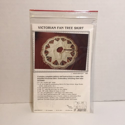 Victorian Fan Tree Skirt Quilt Pattern The Quilted Cottage | eBay