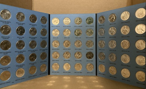 2022 - 2025 PD&S American Women Quarters, 60 Coins Uncirculated-Folder ...