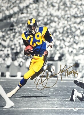 Eric Dickerson Signed 16x20 Rams Photo 'HOF 99' PSA AM84336 | eBay