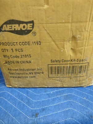 Aervoe 28"H Heavy-Duty Collapsible Safety Cone 5-Pack | eBay