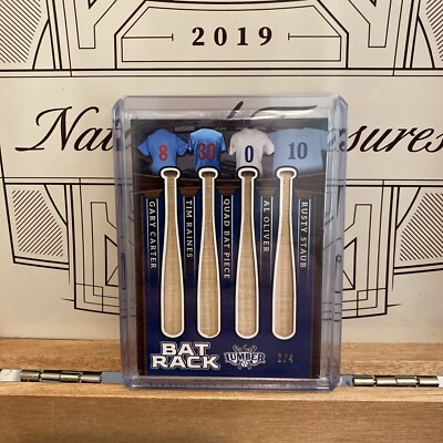 2024 Leaf Lumber Carter Raines Oliver Staub Bat Rack Purple Quad Bat ...