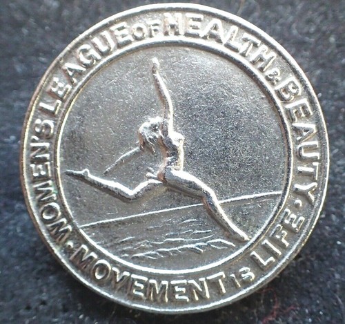 Vintage Women League Health Beauty Life Movement Pin | eBay