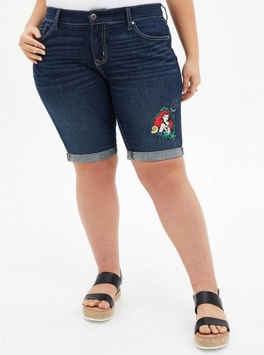 Torrid Disney Little Mermaid Bermuda Shorts Ariel NWT New 14X | eBay