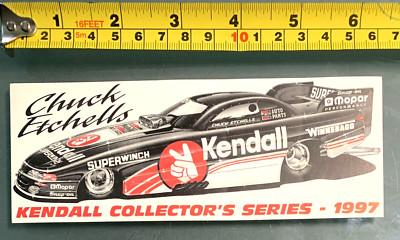 VINTAGE 1997 CHUCK ETCHELLS KENDALL DRAG RACING NHRA FUNNY CAR STICKER ...