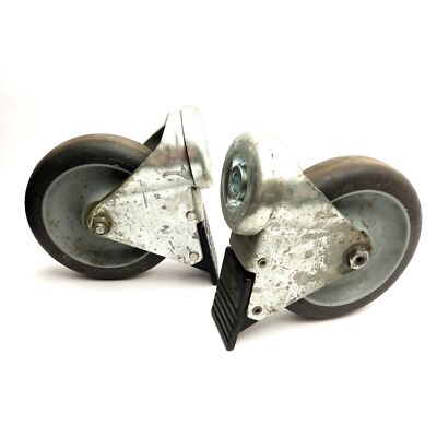 Lot of 2 Colson 2-5-45/2-5-95 Swivel Caster w/ Total Lock 5" x 1.25 ...