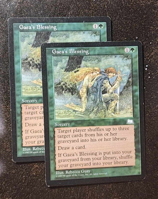 2x Gaea's Blessing rare sorcery cards - Weatherlight - NM/VG | eBay
