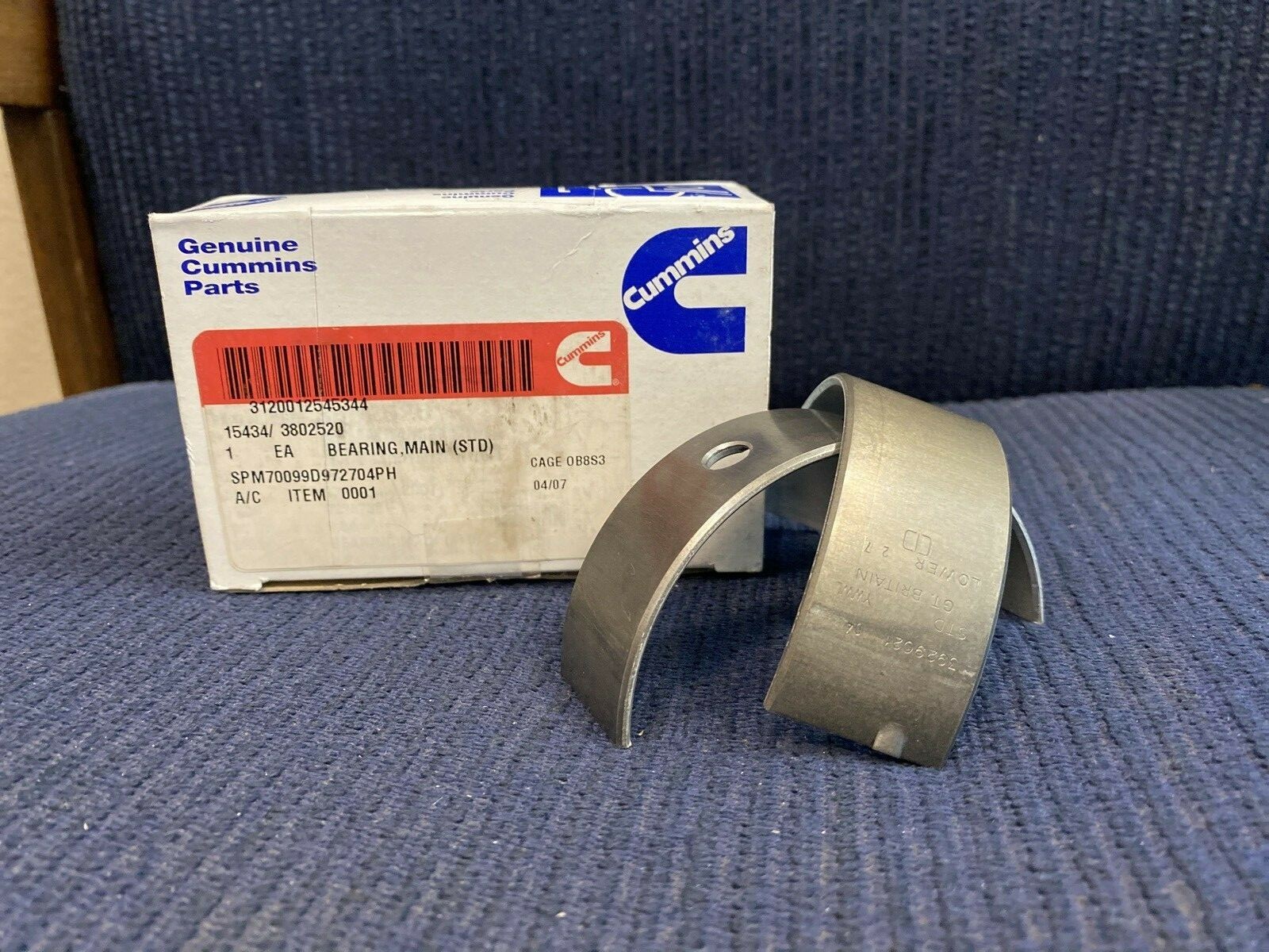 Cummins 3802520 STD Main Bearing Set 3929021 & 3929016 6bt 4bt for sale ...