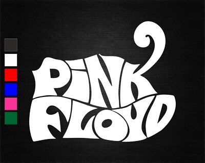 PINK FLOYD LOGO VINYL DECAL STICKER CAR/VAN/DOOR/WALL/WINDOW/LAPTOP ...