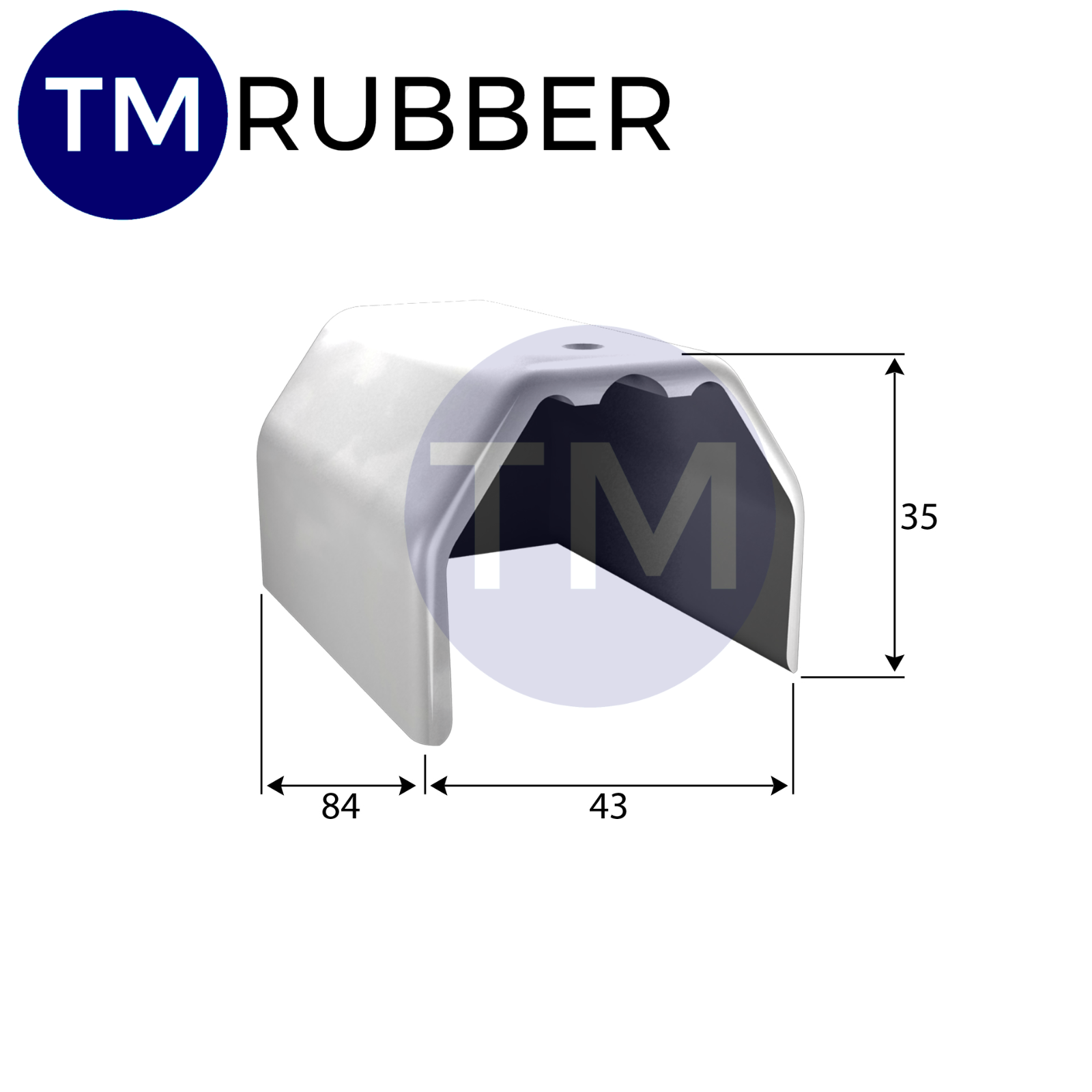 Gunwale Gunnel boat end cap WHITE to suit 35mm + 40mm edging | eBay
