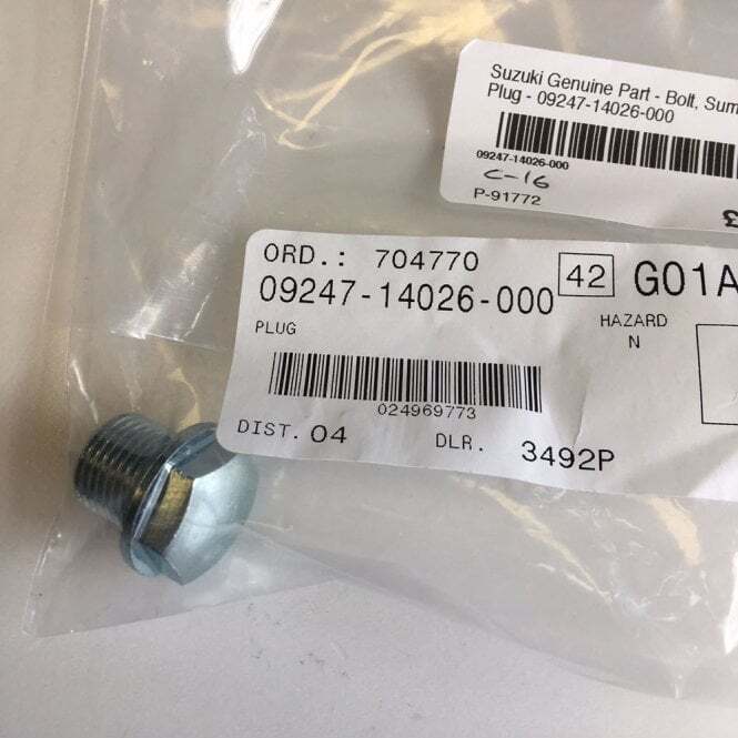 Suzuki Genuine Part - Bolt, Sump/Drain Plug (AN GSX-R GSX GSF VL SV ...