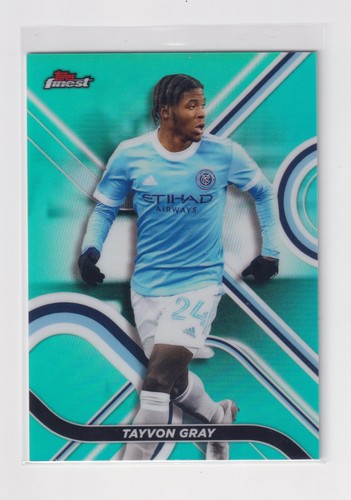 2022 Topps Finest MLS - Tayvon Gray #49 Aqua Refractor /75 for sale ...