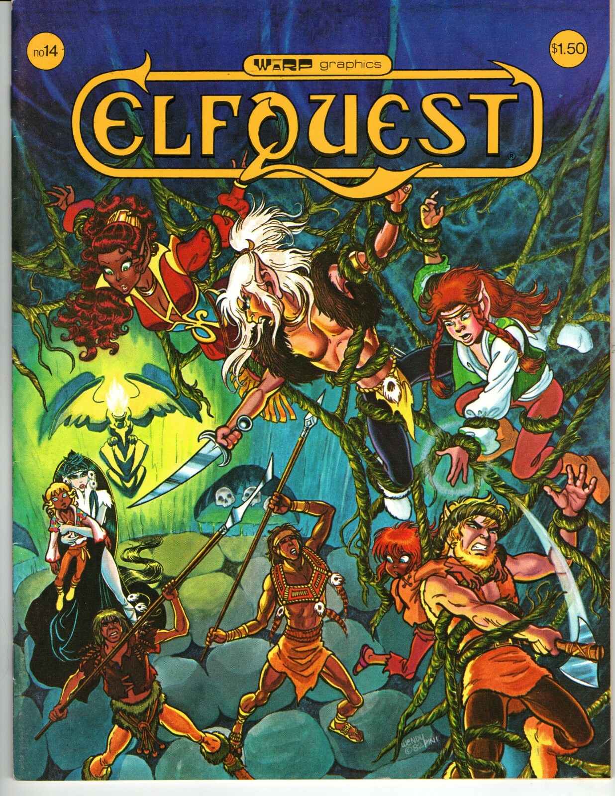 ELFQUEST #14 OCTOBER 1982 RICHARD WENDY PINI WARP GRAPHICS CUTTER BEARCLAW EMBER | eBay
