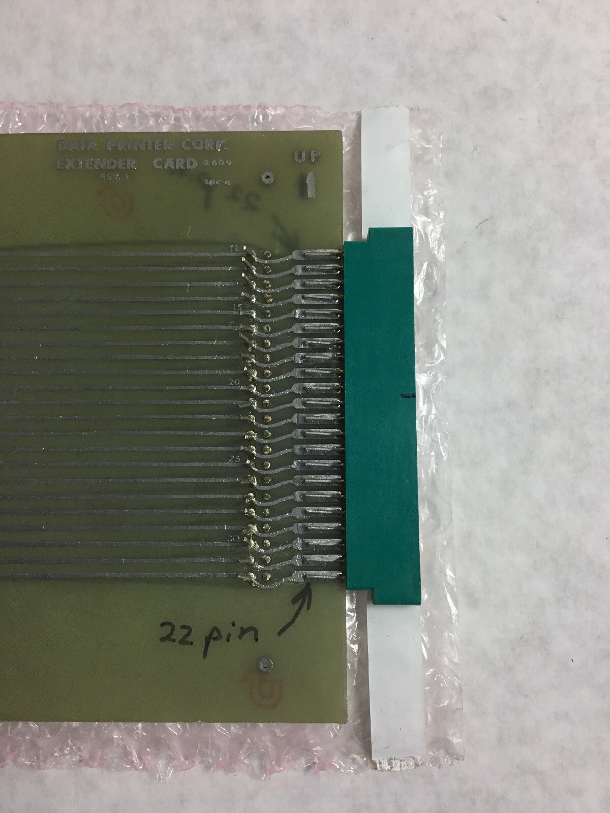 Vintage Data Printer Corp. Circuit 2609 Rev.1 Extender Board 22 Pin | eBay