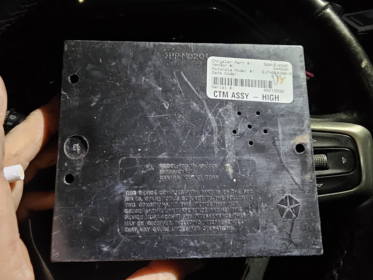 Central Timer Module Dodge Ram 1998 Dodge Ram 12v 2500 Control Timer