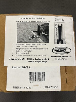 Tractor Draw Bar Stabilizer Fits Category 1 Three Point Drawbar | eBay