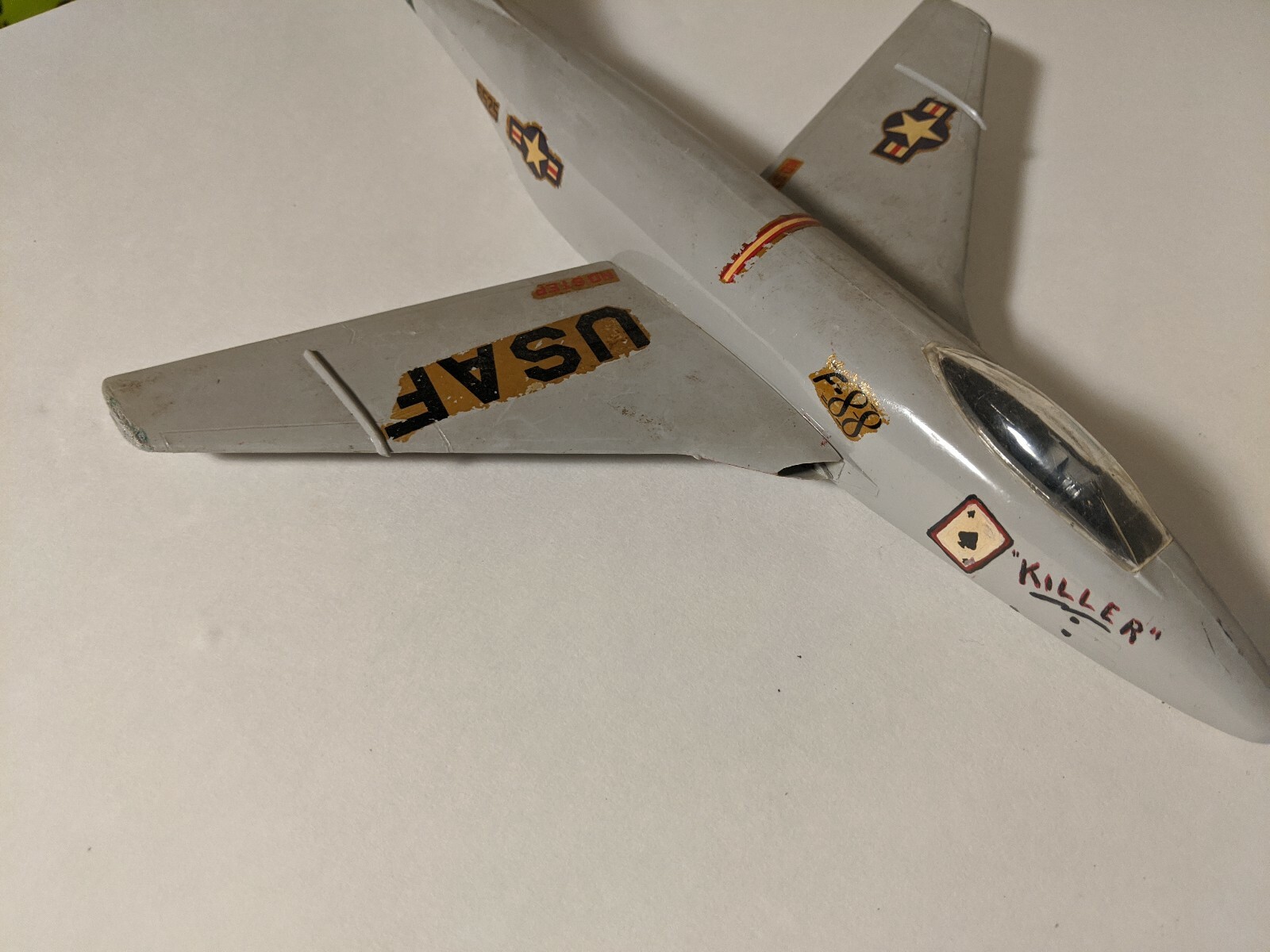 Vintage Airplane Model F-88 Fighter Jet USAF Built Plastic 1960s | eBay