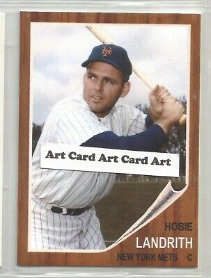 Hobie Landrith New York Mets 2022 Baseball Art Card | eBay