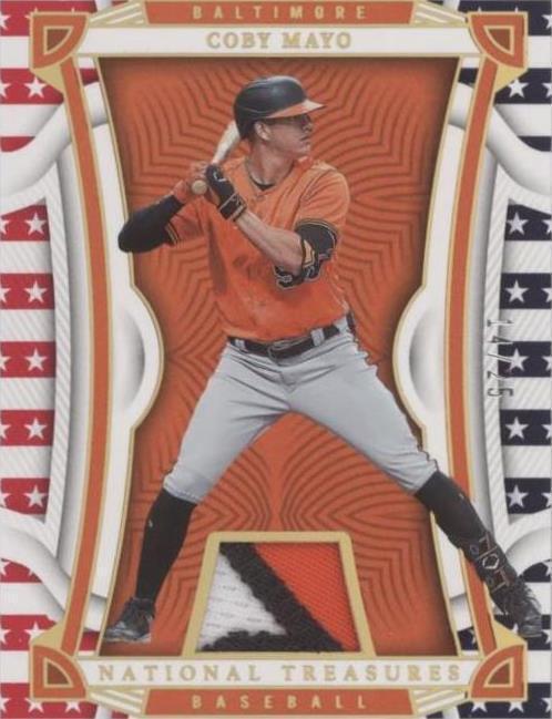 2023 Panini National Treasures - Red White & Blue Materials Coby Mayo ...