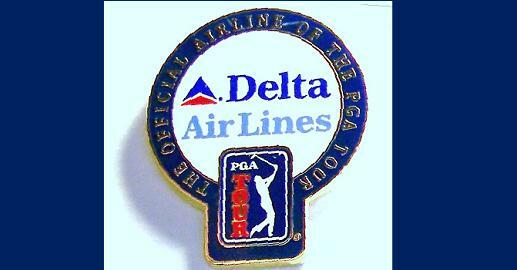 Delta Airlines PGA-Tour Logo Pin | eBay