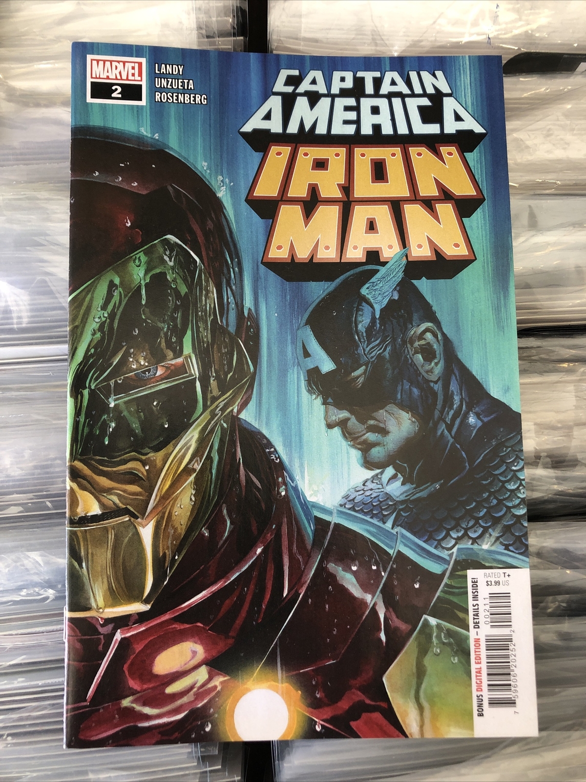 Captain America & Ironman #2 --Derk Landy 2022 Marvel Comics nm Ross ...