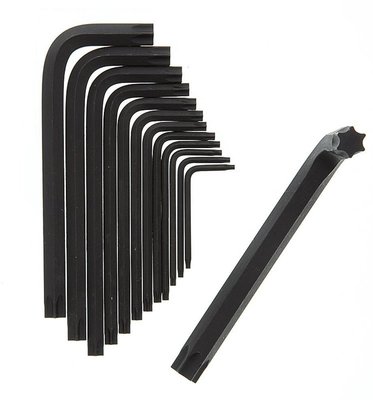 Bondhus 31737 Star Tip Star Key L-Wrench Set with ProGuard Finish, 9 ...