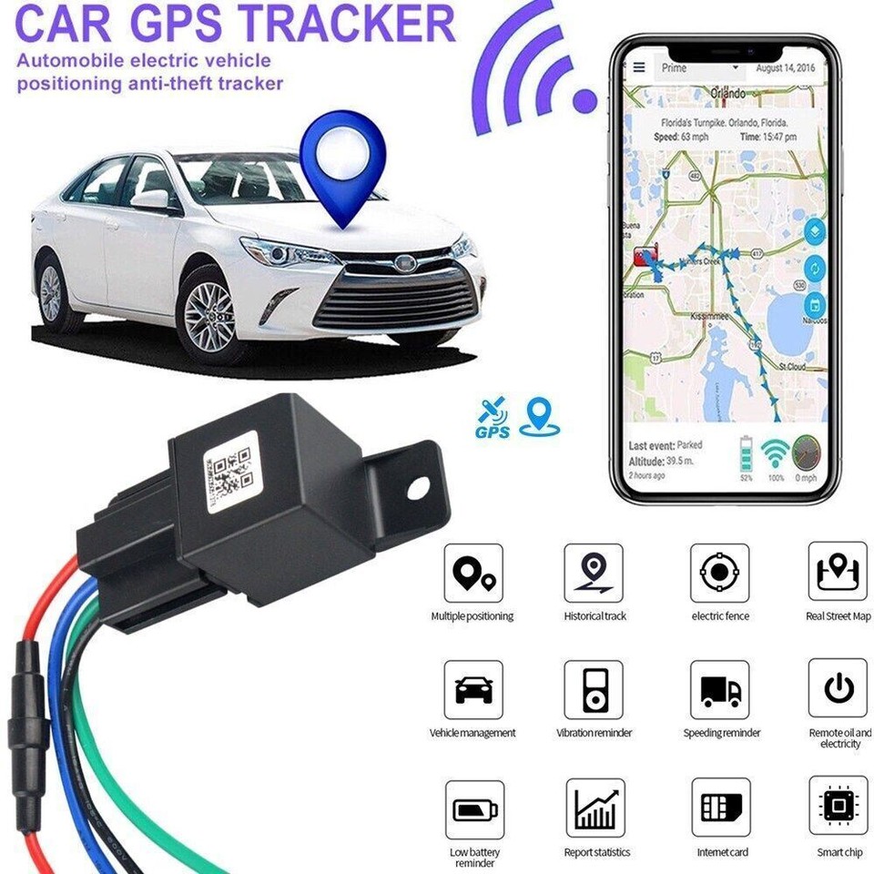 GPS Tracker Real-time Tracking Locator Device GPRS GSM Car/Motorcycle ...