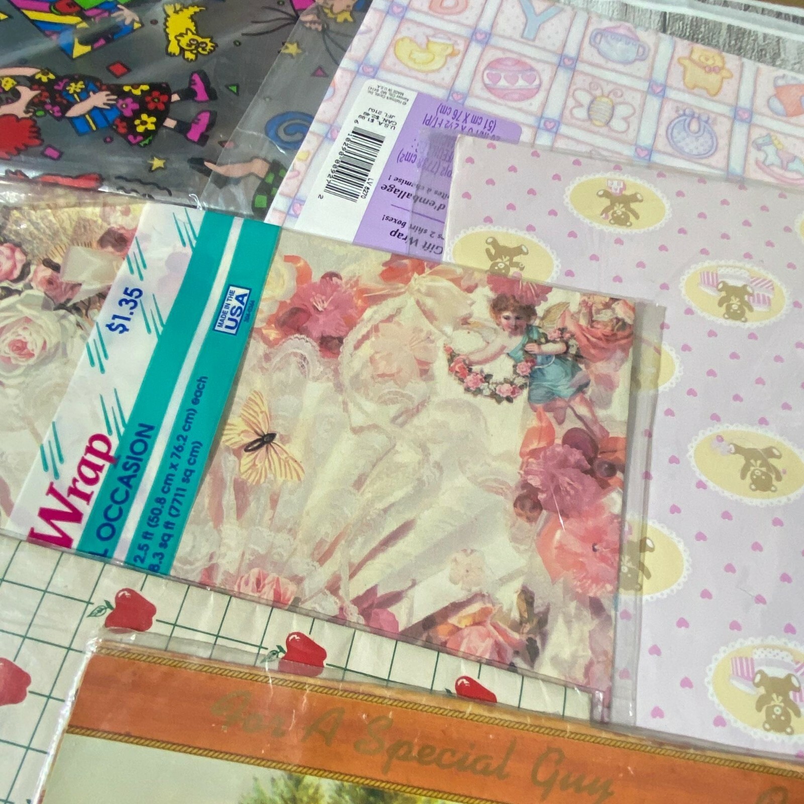 Vintage 1980s gift wrapping paper lot | eBay