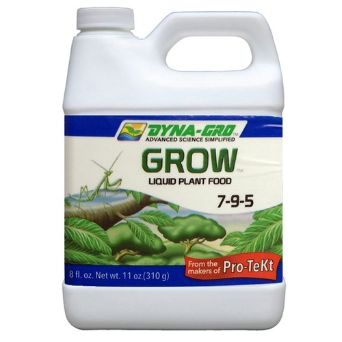 Dyna Gro Grow 7-9-5 8 oz. Liquid Plant Food Fertilizer Hydroponics ...