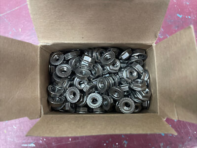 1/4-20 Serrated Flange Hex Lock Nuts, Stainless Steel 18-8 (304 ...