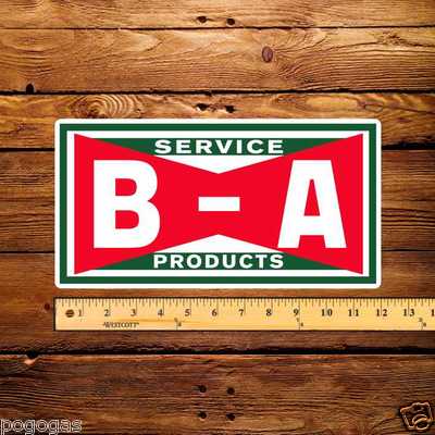 BA British American Gasoline - 6" x 12" Gas Pump Decal | eBay